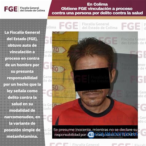 Obtiene Fge Vinculación A Proceso Contra Una Persona Por Delito Contra
