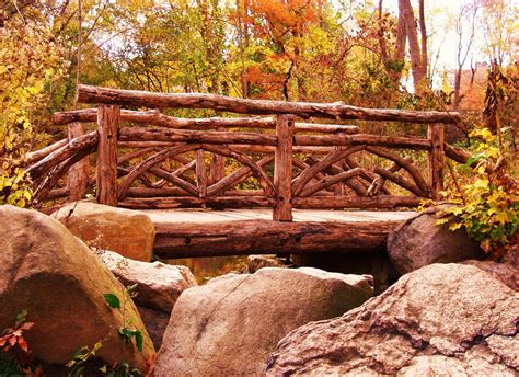 Rustic Garden Bridge Design