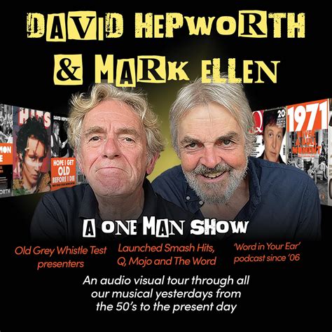 A One Man Show With David Hepworth And Mark Ellen Love It Local