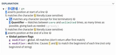 C How Do I Create A RegEx That Matches A String That Starts And Finishes With A Percentage