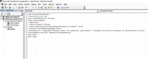 Copy And Paste The Vba Code Excel Junction