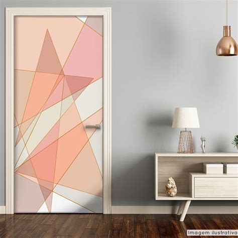 Adesivo Para Porta Rosa 12x S Juros Tacolado