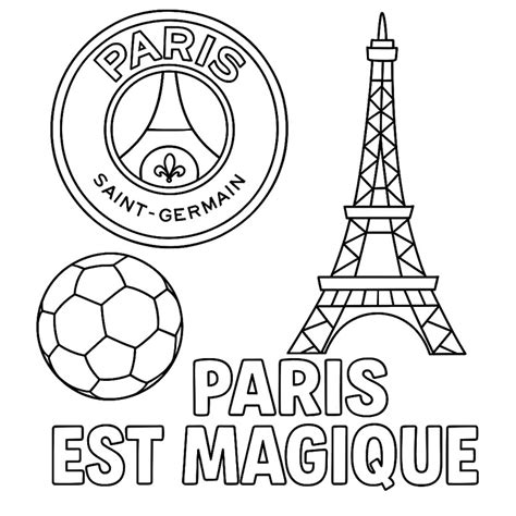 Dibujos Para Colorear Psg Paris Saint Germain