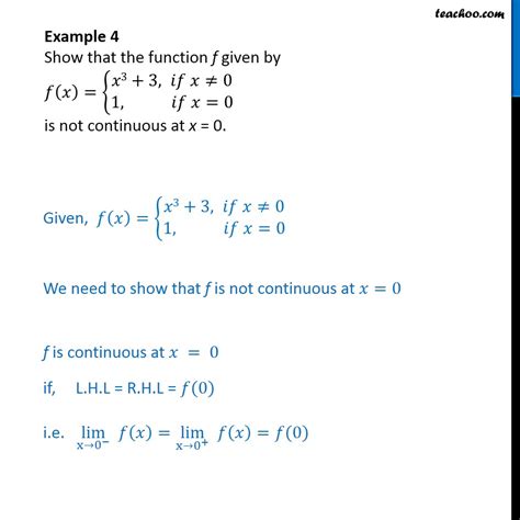 Example Show F X X Is Not Continuous At X