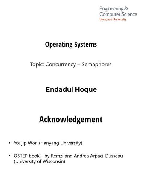 5 4 Concurrency Semaphore Pdf Operating System Technology Concurrency Computer Science