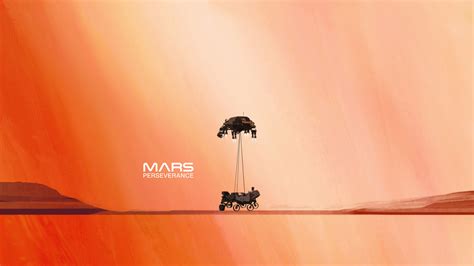 Perseverance Rover Touchdown Illustration NASA Mars Exploration
