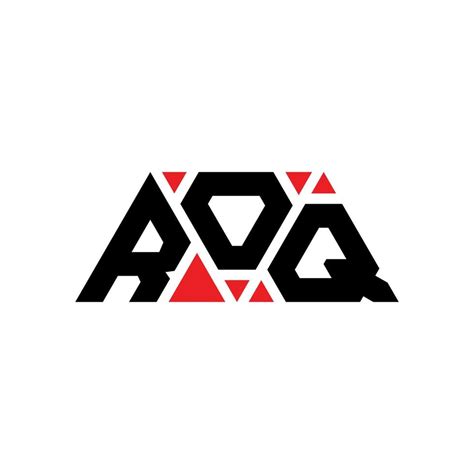 Roq Triangle Letter Logo Design With Triangle Shape Roq Triangle Logo