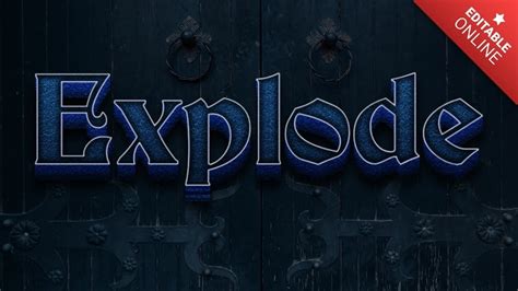 Explode Viking Text Effect Generator
