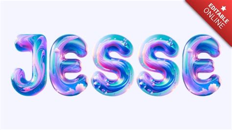 Jesse Liquid Purple Green Font Text Effect Generator