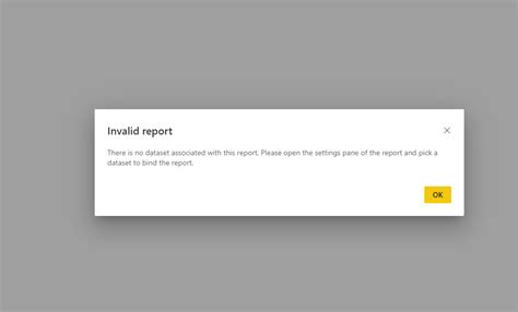 Invalid Report Error Microsoft Fabric Community