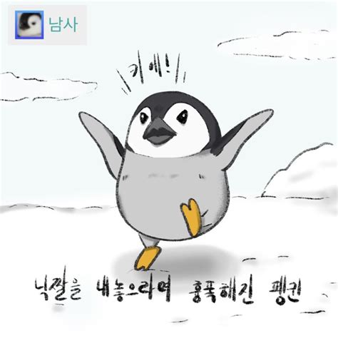 퇴근하고 싶은 아델리펭귄 웃긴대학 대기자료