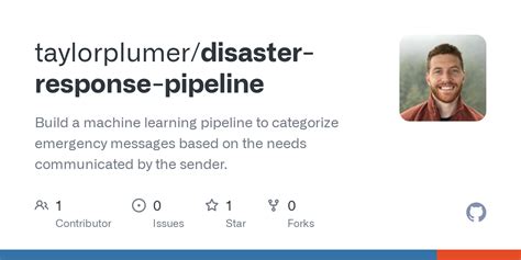 Github Taylorplumer Disaster Response Pipeline Build A Machine Learning Pipeline To