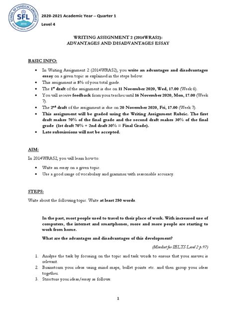 Writing Assignment 2 2014wras2 Info Sheet Pdf Essays Paragraph