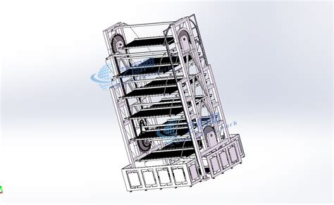 垂直循环立体车库机械设计solidworks13版三维模型c24134 艺图网