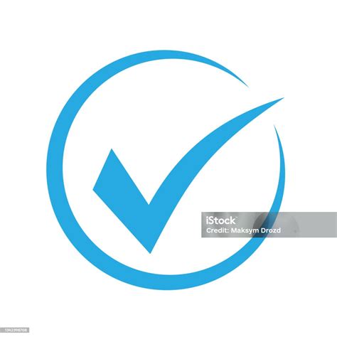 Ilustración De Símbolo Vectorial De Icono De Marca Azul Marca De