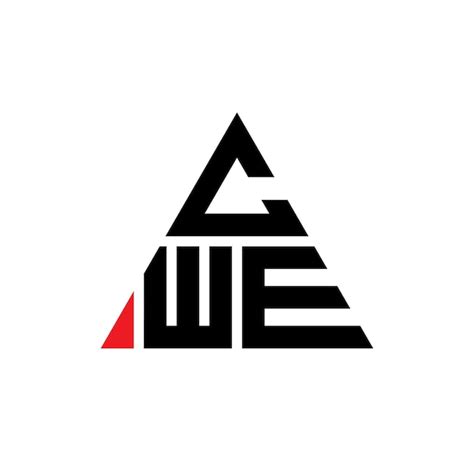 Premium Vector Cwe Triangle Letter Logo Design With Triangle Shape