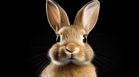 Premium Ai Image Isolated Rabbit Face