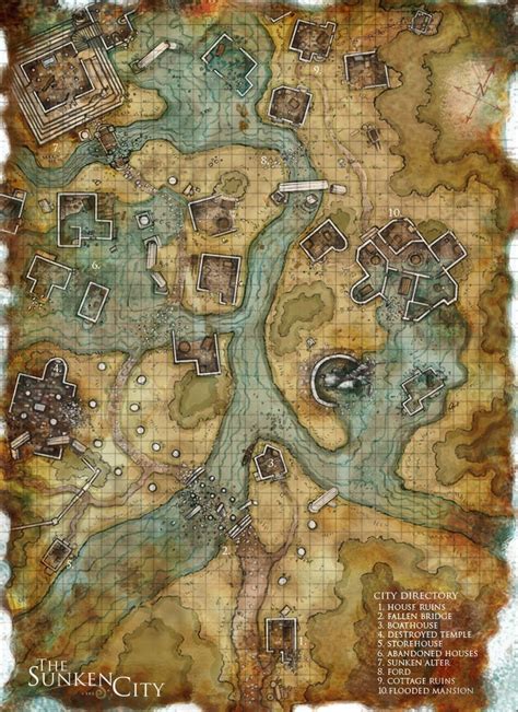 Floorplan Pathfinder Maps Fantasy City Map Pen And Paper Village Map
