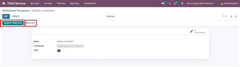 Worksheet Template In Odoo 15 Field Service Odoo V15 Book
