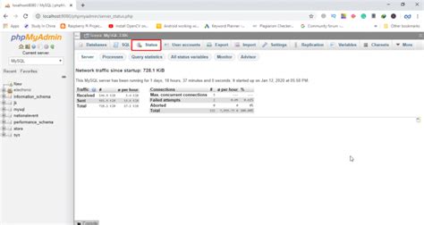 PhpMyAdmin Localhost Various Functionalities Using Wamp Server