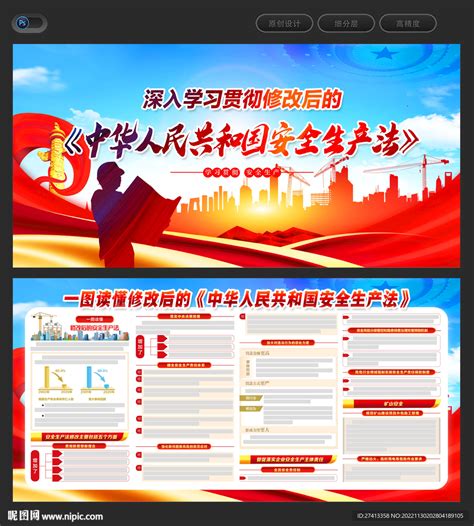 安全生产法设计图展板模板广告设计设计图库昵图网
