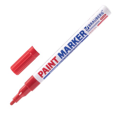 Маркер-краска лаковый (paint marker) 2 мм, КРАСНЫЙ – купить по ...