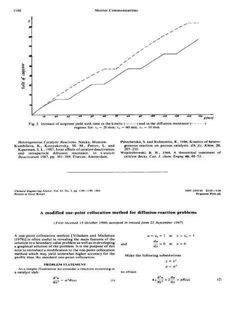 Pdf A Modified One Point Collocation Method For Diffusion Reaction Problems