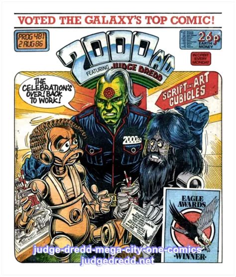 2000ad Prog 481 Judge Dredd Comic Book Issue Very Good To Excellent