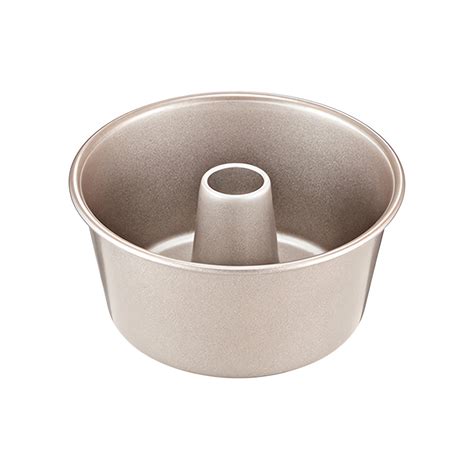 Fluted Cake Pan Cup Round Non Stick Cake Mould Solid Bottom Chimney
