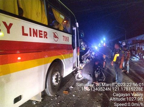Senior Citizen Patay Sa Salpukan Ng Bus Tricycle Sa Nueva Vizcaya Balita
