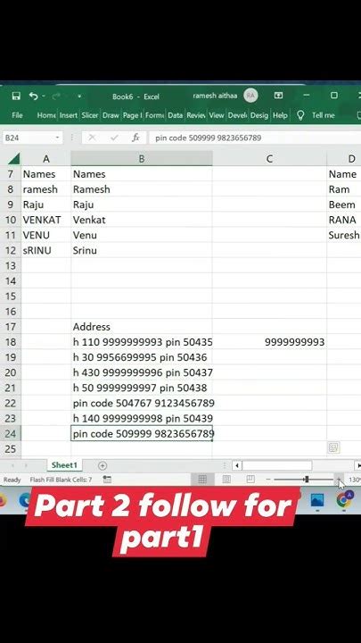 flashfill part2 exceltips youtube