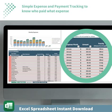 Expense Splitter Up To 8 Parties Excel Tool For Sharing Property