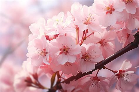 Premium Ai Image Beautiful Sakura Flowers