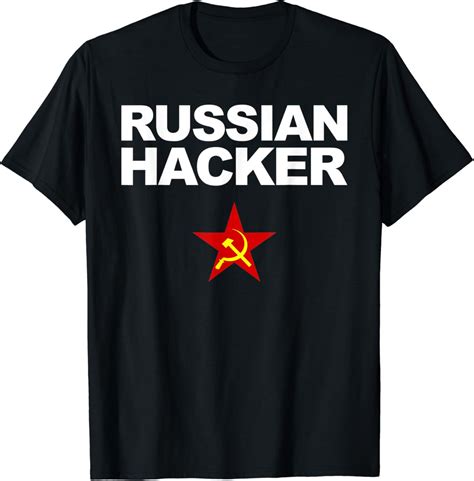 Russian Hacker Funny Computer Programmer T Shirt Clothing