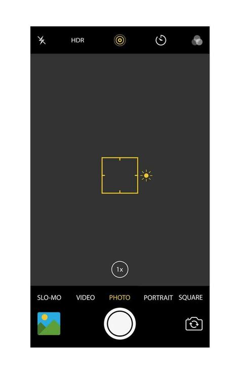 Modern Smartphone Camera Application User Interface Of Camera