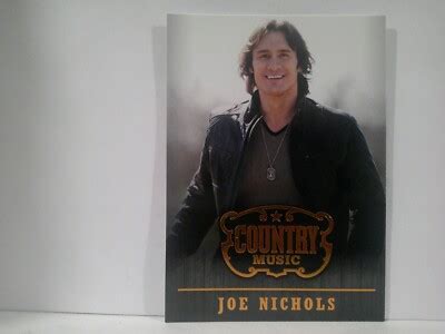 2014 Panini Country Music Joe Nichols 35 Ebay