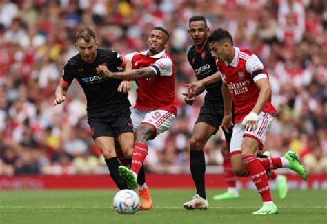 Hasil Arsenal Vs Sevilla Di Emirates Cup 2022 Gabriel Jesus Hattrick