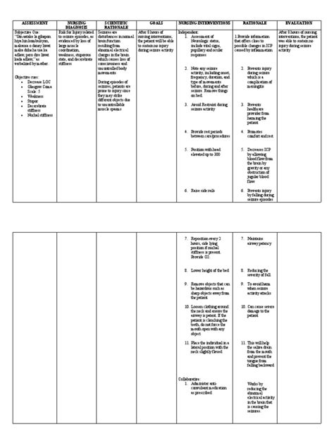 Ncp Risk For Injury Pdf Health Sciences Human Diseases And