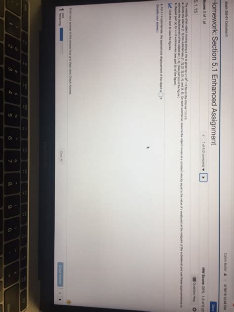 Solved Homework Section 5 1 Enhanced Assignment Score 0 Of