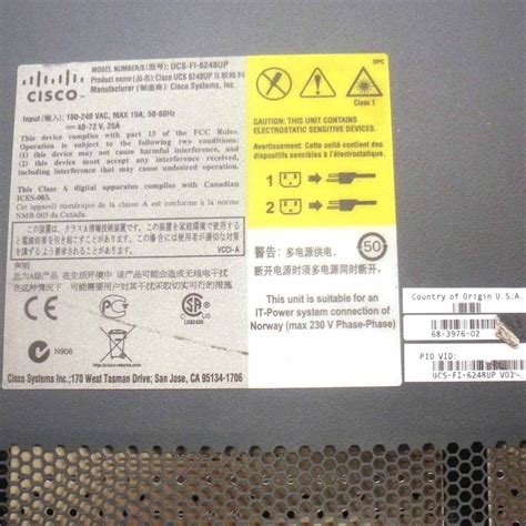 Cisco Ucs Fi 6248up 32 Port Fabric Interconnect Switch 1u