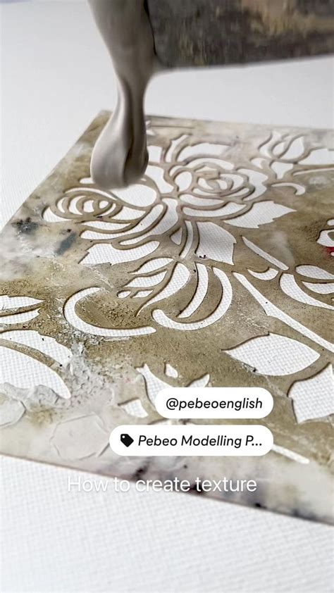 How To Add Texture To Your Canvas Texture Paste And Stencil Gorgeous Effects Textured Art