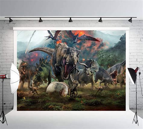 7x5ft Dinosaur Photo Backdrop Dinosaur Background Dinosaur World