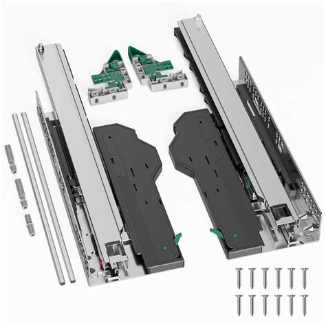 Phwalk Push To Open And Soft Close Drawer Slide 18 Inch Push To Open