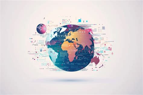 Global Design Of Digital Business By Generative Ai Stock Illustration