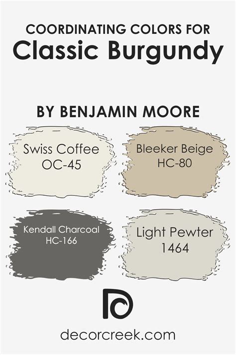 Classic Burgundy Hc 182 Paint Color By Benjamin Moore Decorcreek