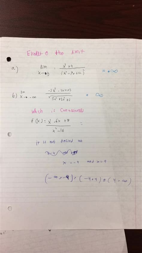 Solved Evalute The Limit A Lim X Tends To 3