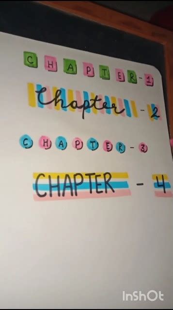 Chapter Headings 🧡🌷 Heading Ideas For Notes 🌷ruchiartvibes Shorts