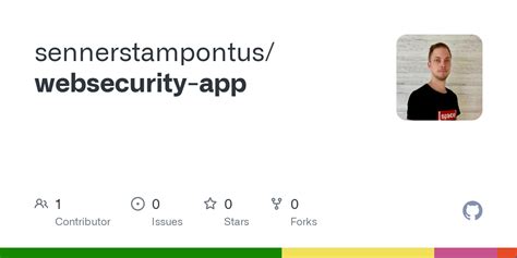 Github Sennerstampontus Websecurity App