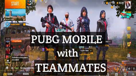 Pubg Mobile With Teammates Youtube
