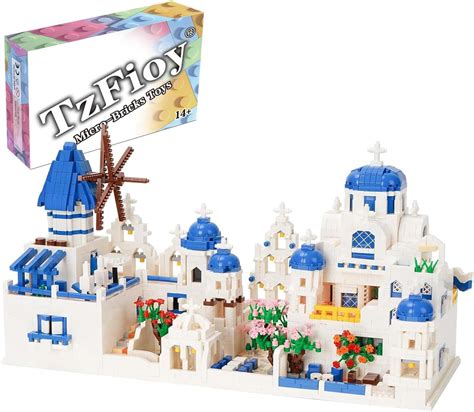Tzfioy Santorini Greece Micro Brick Building Set 4310